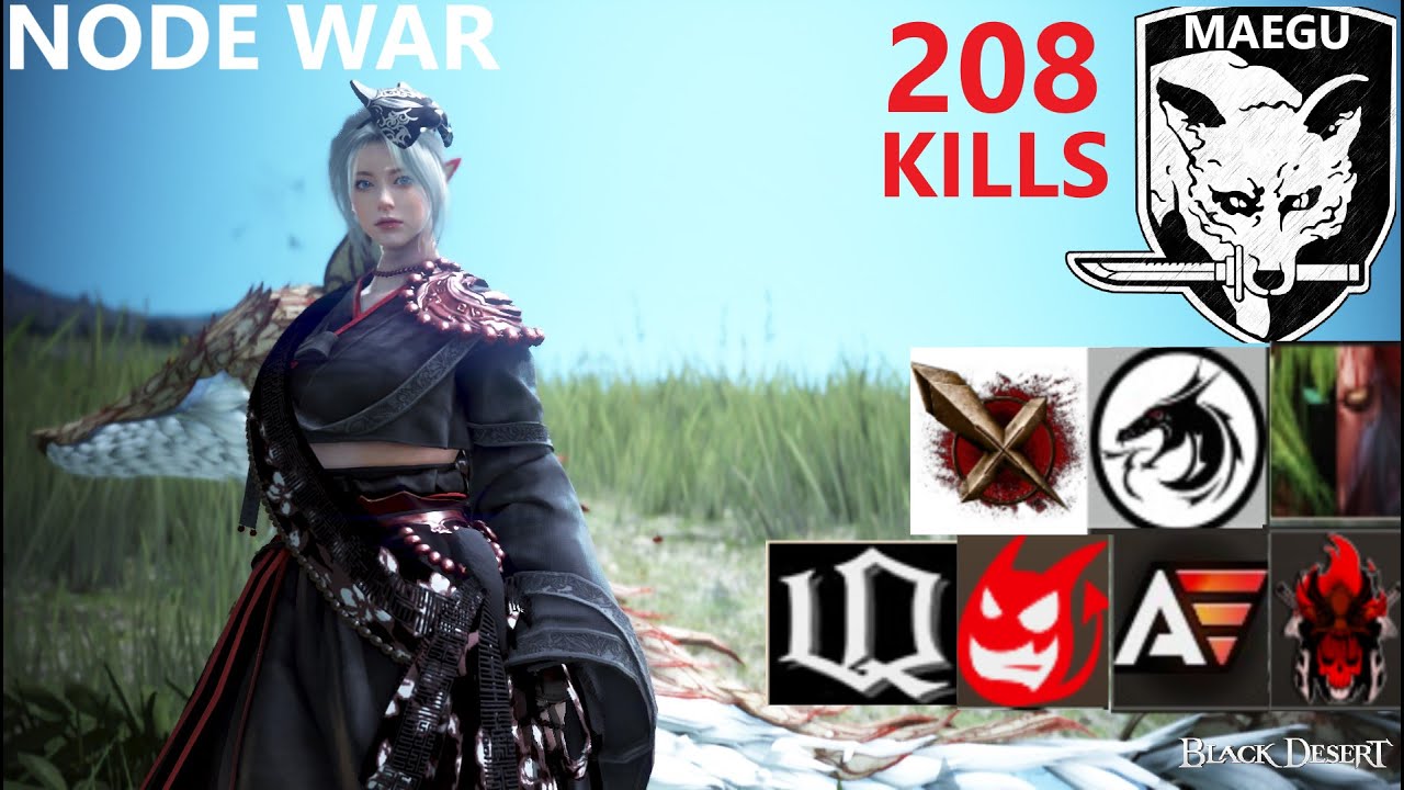 [SPARTAN]208 KILLS-Black Desert #Maegu Mass PVP Chaos_RP_Бесы/Creeps ...