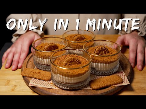 Lotus glass dessert / Quick recipe in just 1 minute
