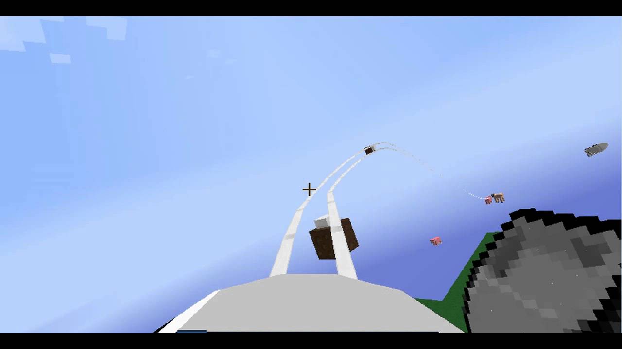 minecraft rollercoaster mod rollercoaster - YouTube
