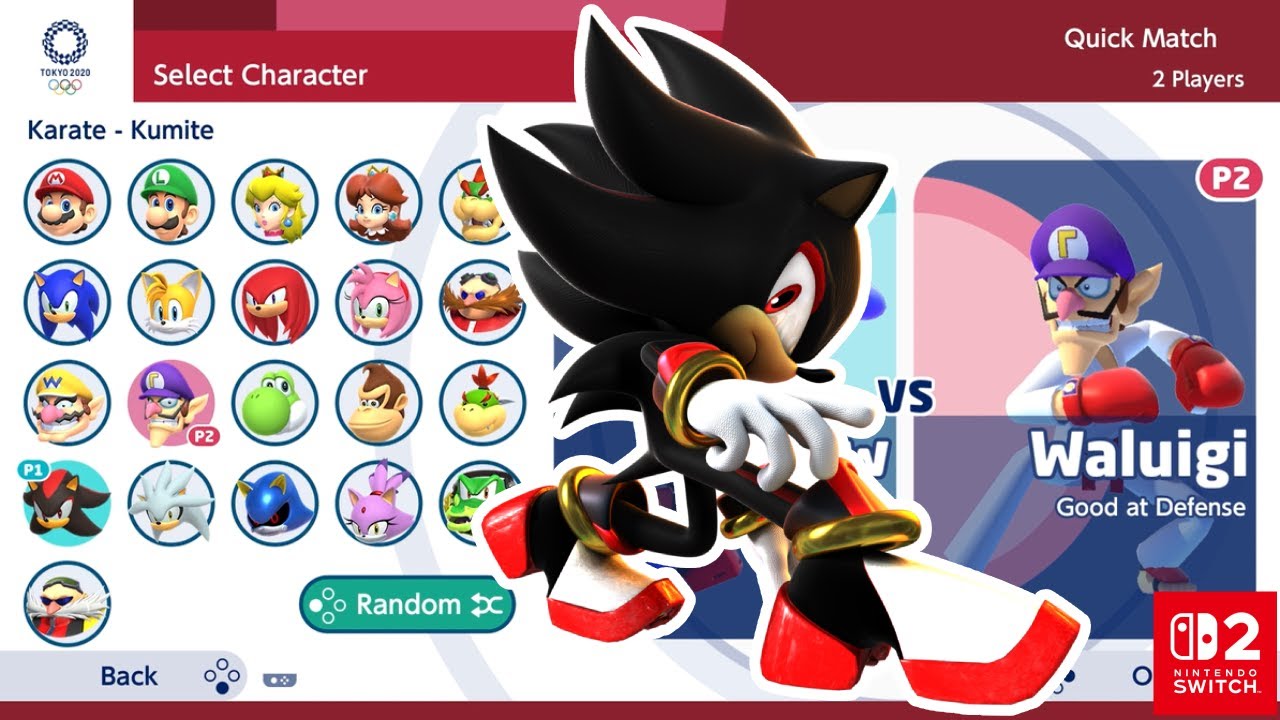 MARIO AND SONIC AT TOKYO 2020 | Gameplay (2 Players) | Shadow VS ...