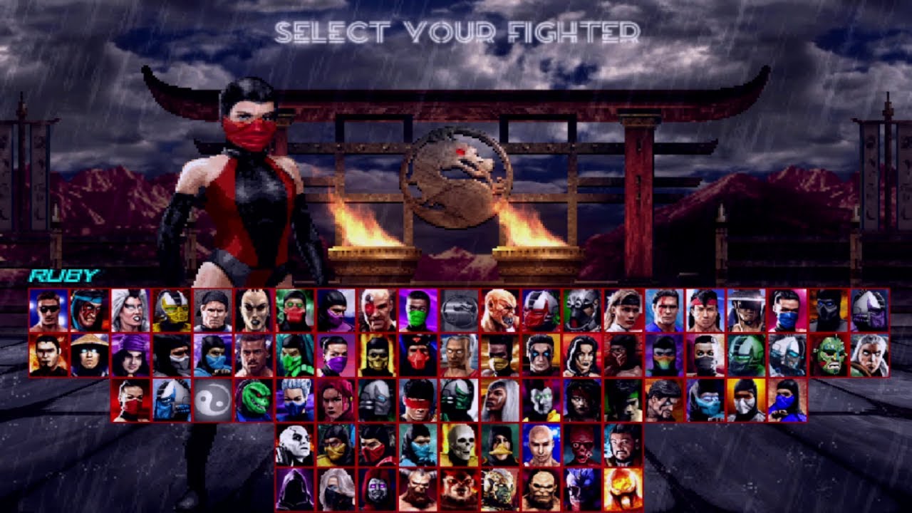 Mortal Kombat Project Powered 1.4 Patch 2 (Mugen) Ruby - YouTube