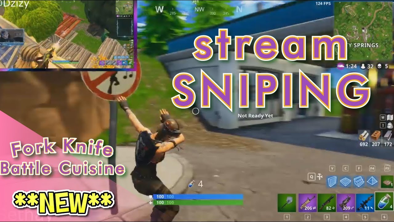 😀😀 Fortnite STREAMER SNIPING other streamers!! - YouTube