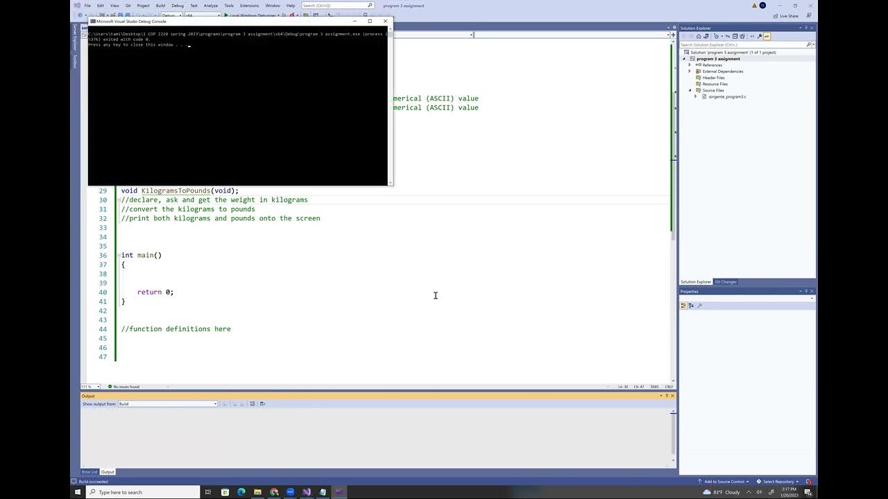 COP 2220 program 3 spring 2023 - YouTube