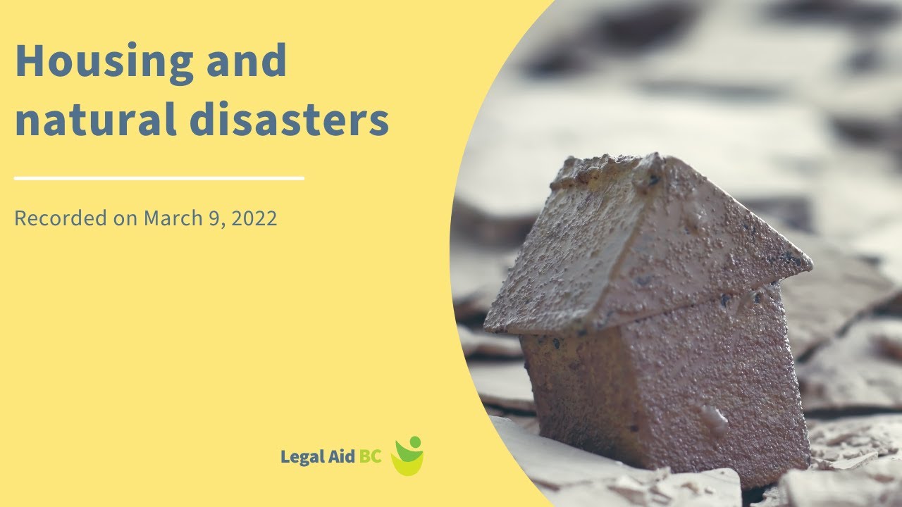 Housing and natural disasters - YouTube