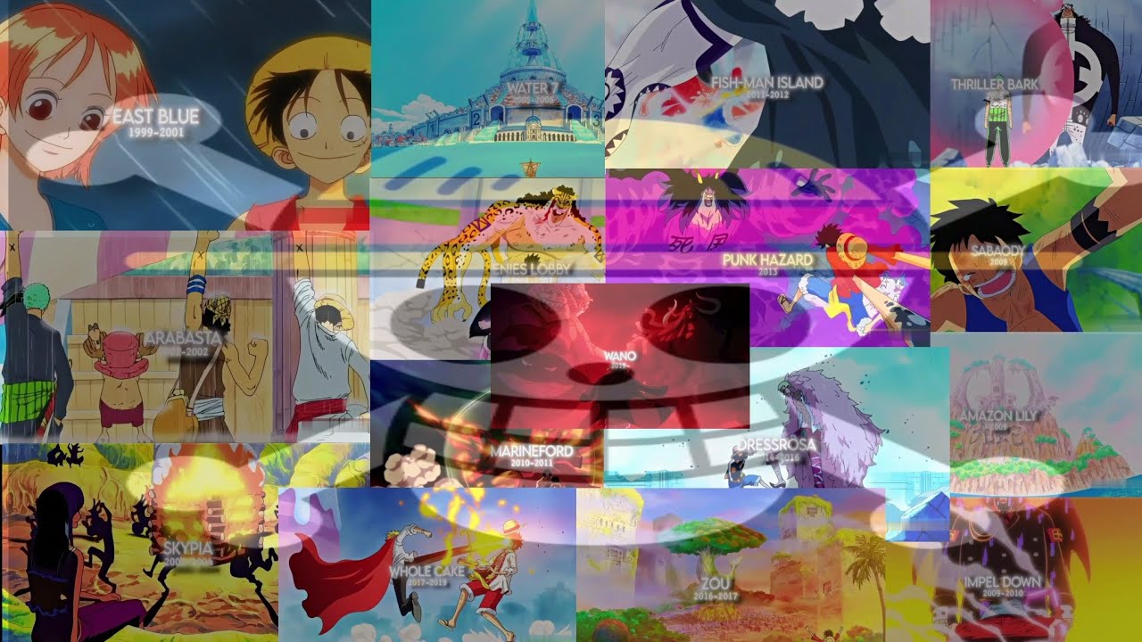 Collecting footage from each One Piece Arcade over the years - YouTube