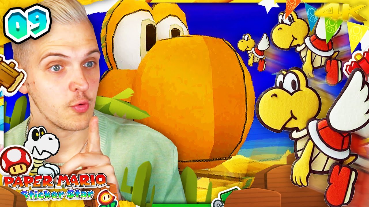 Let’s Play Paper Mario: Sticker Star #9 💫 Yoshi Sphinx (W 2-2) - YouTube