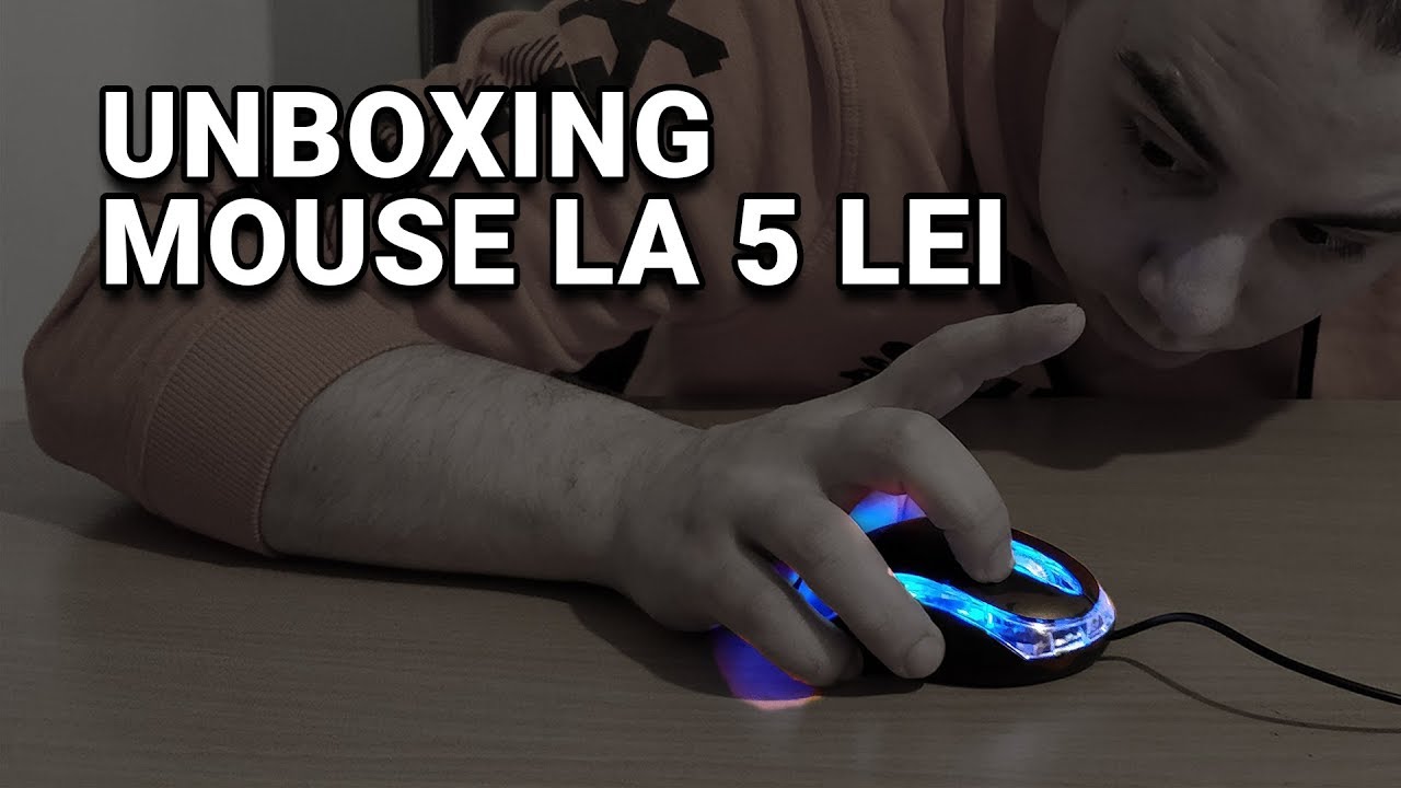 Unboxing la cel mai ieftin mouse. 5 lei gaming la promo - YouTube