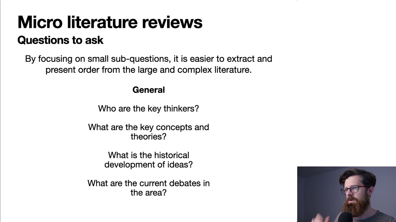 Micro Literature Reviews - YouTube
