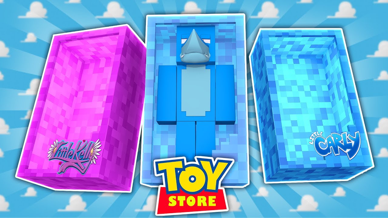 Minecraft TOYS - LITTLE KELLY AND LITTLE CARLY ARE MISSING !!! Sharky ...