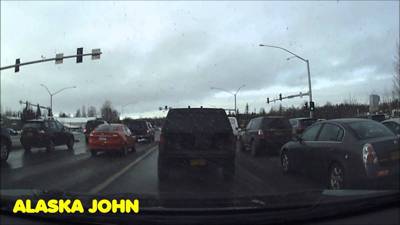 ALASKA BAD DRIVER - Improper Lane Change - Anchorage Alaska - YouTube