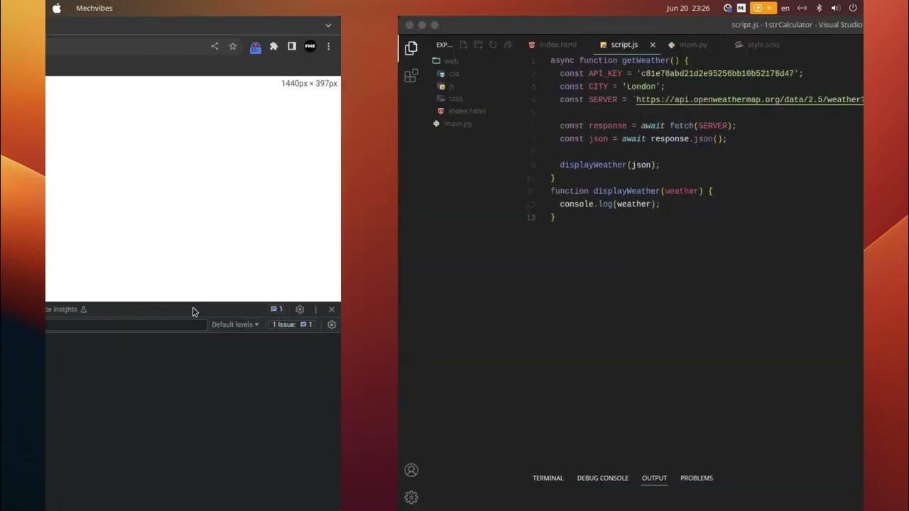 ASMR Coding - JavaScript Weather Widget || Fetch API OpenWeatherMap - No Talking - YouTube