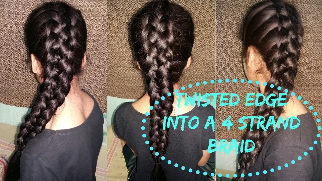 How to: Twisted Edge 4 Strand Braid - YouTube