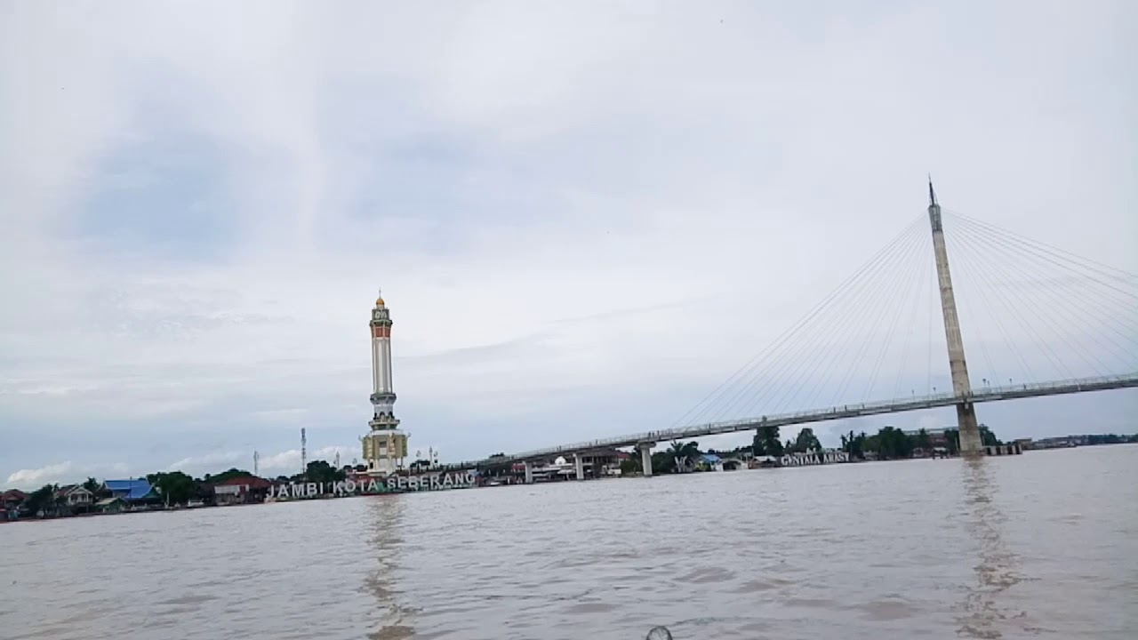 BATANG HARI JAMBI suasana sungai sore hari yang indah - YouTube