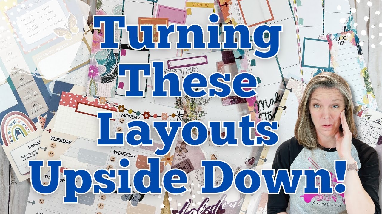 Happy Planner Layouts Turned UPSIDE DOWN! || Custom Planner Spreads ...