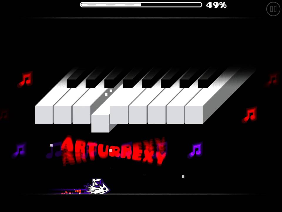 TOCANDO PIANO EN GD!!! - Geometry Dash - ReverPiano by Arturrexy ...