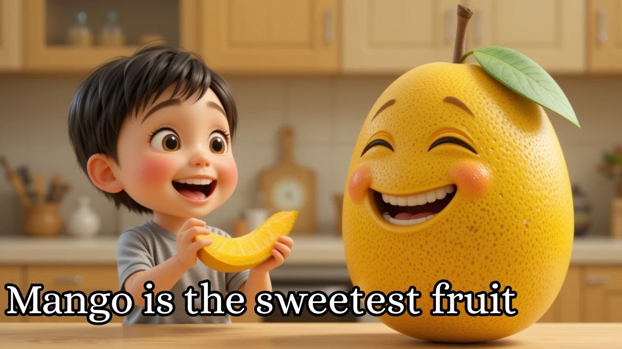 The Most Beloved Fruit Mango Song for Kids Fun English Nursery Rhyme ...