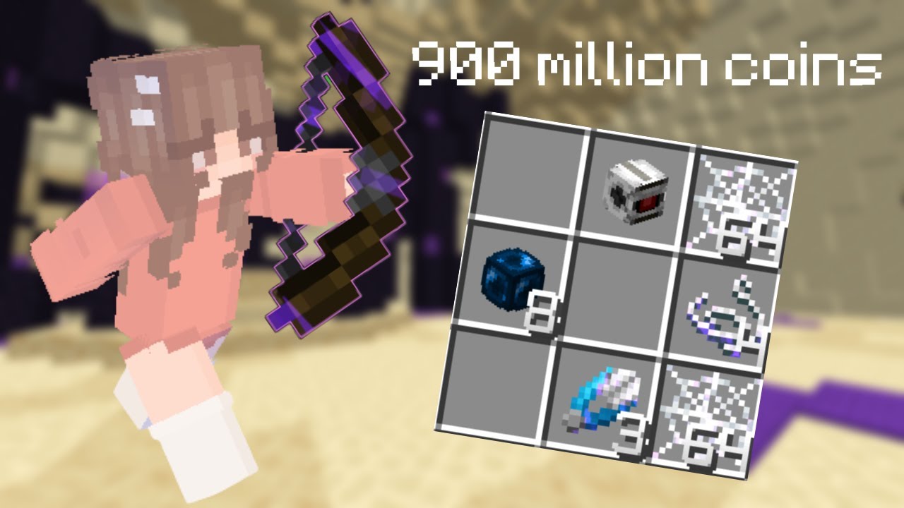 Getting the 900 million coin terminator bow (Hypixel skyblock) - YouTube