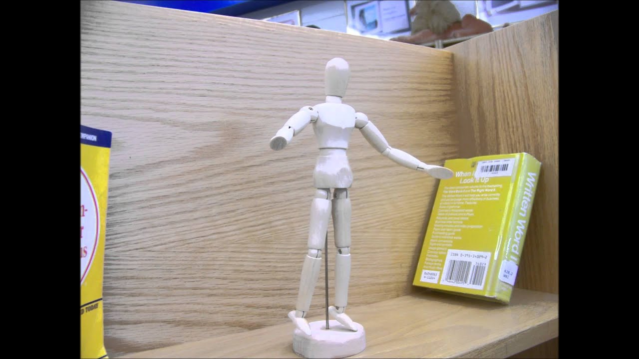 Wooden drawing Figure stop motion "Falling" - YouTube
