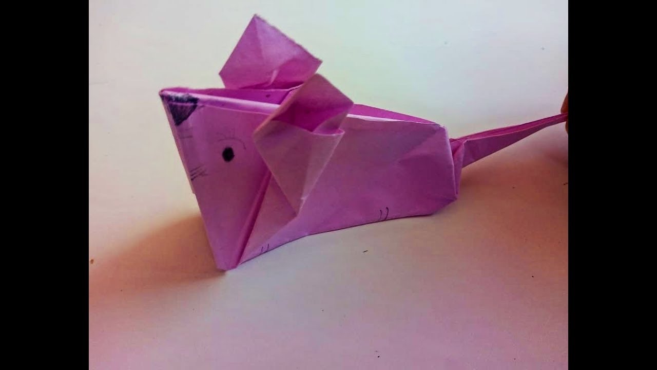 How to make an Origami Mouse for kids. - YouTube