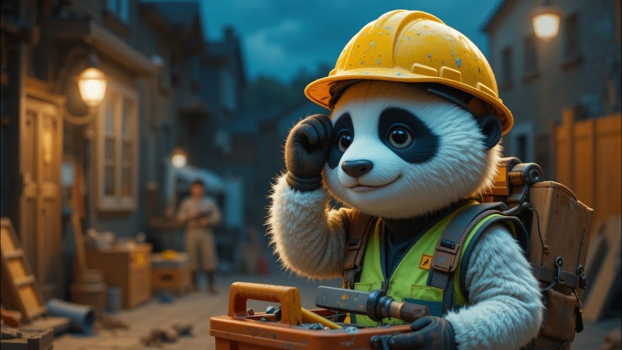 {FUNNY} Cute panda is a construction worker. . - YouTube