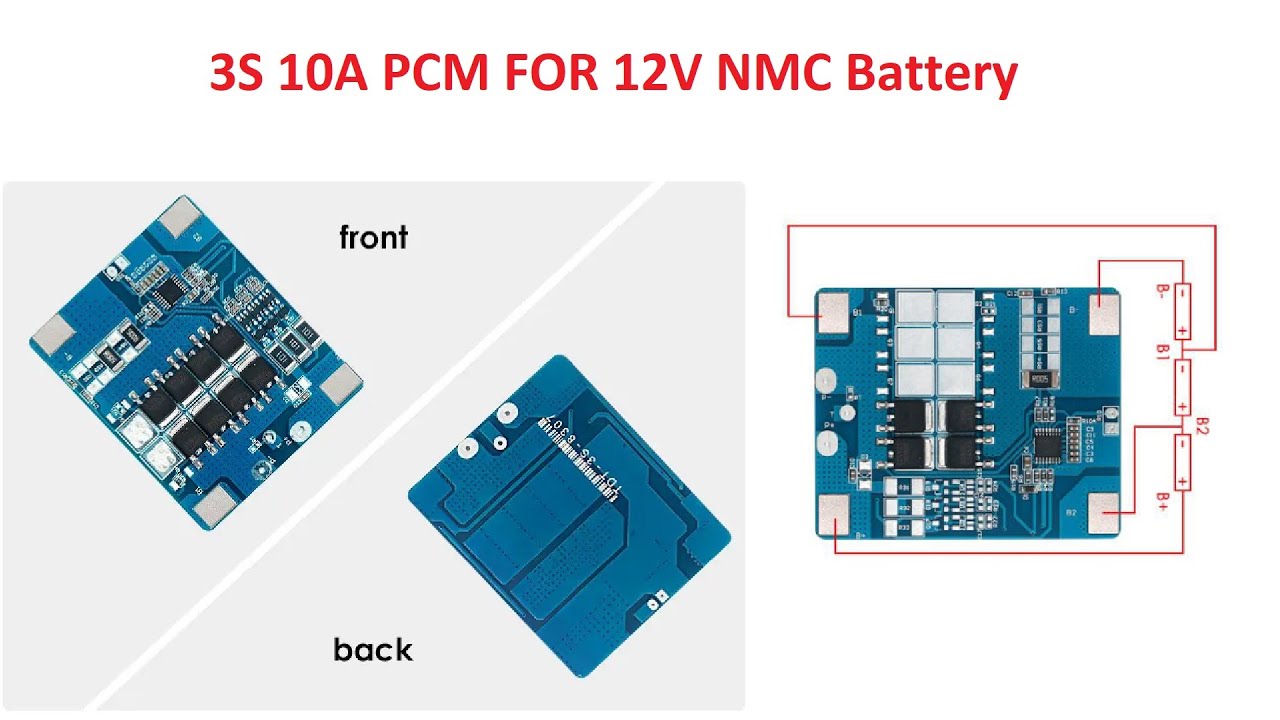 TDT 8307A 3S 10A PCM FOR NMC Battery🔋 | 📋 Components and 🔌Wiring ...