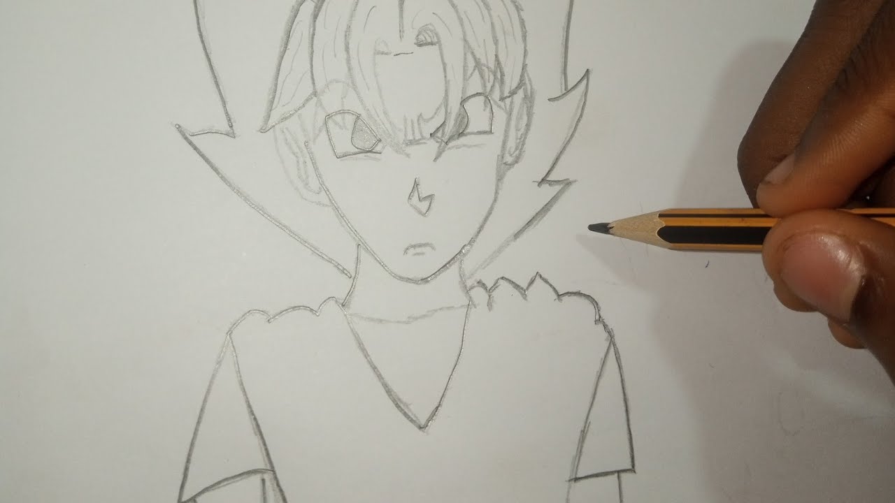 How to draw Goku//Easy for beginners without mistakes - YouTube