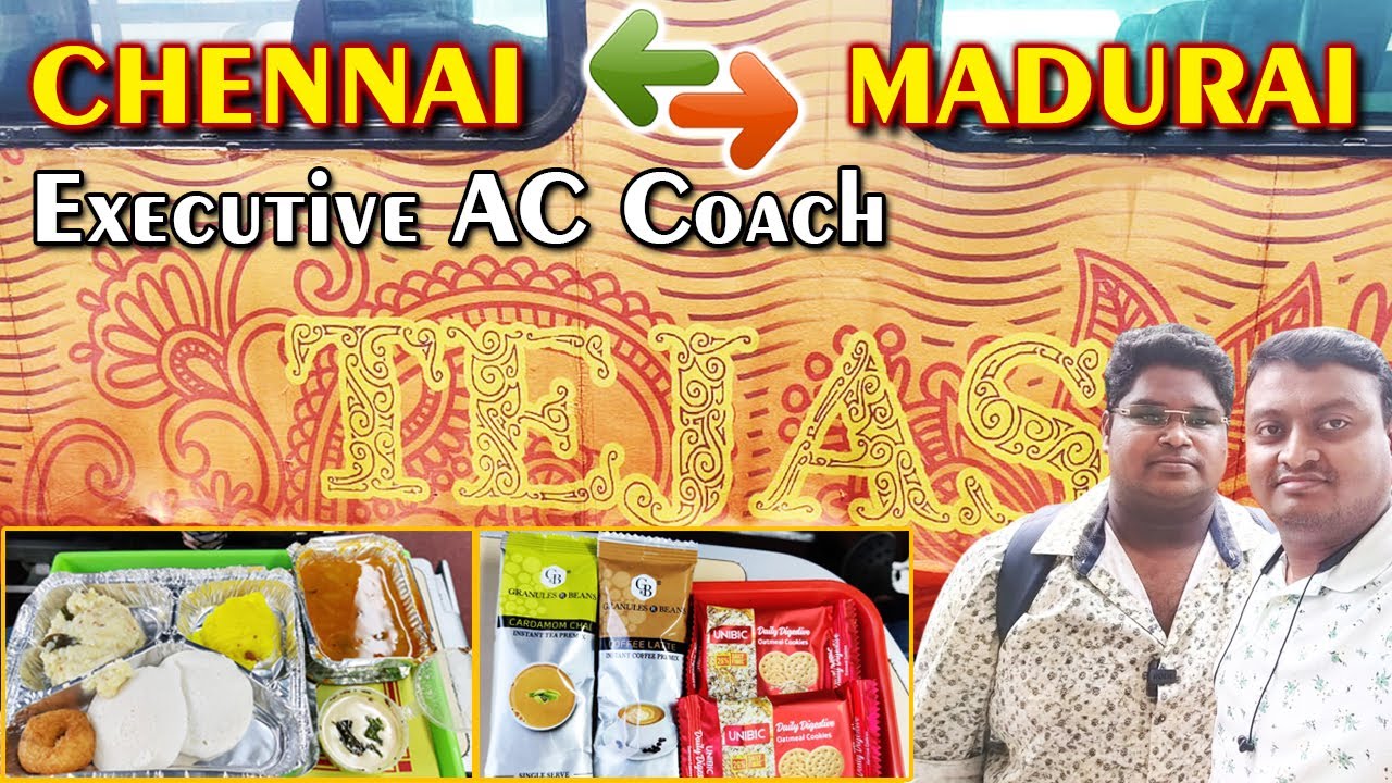 Tejas Express | Trying both Veg and Non-veg Menu| Chennai to Madurai ...