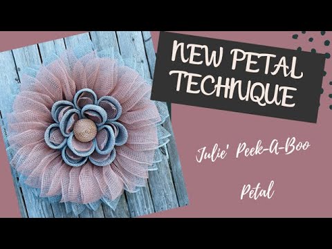 How to Make a Flower Wreath / New Petal Technique / Julie's Peek-A-Boo ...