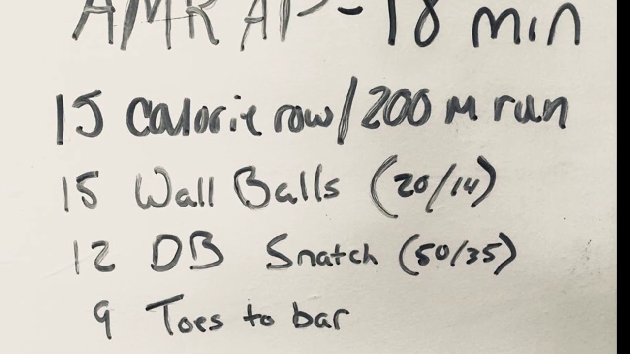 CrossFit WOD - 18 min AMRAP - YouTube
