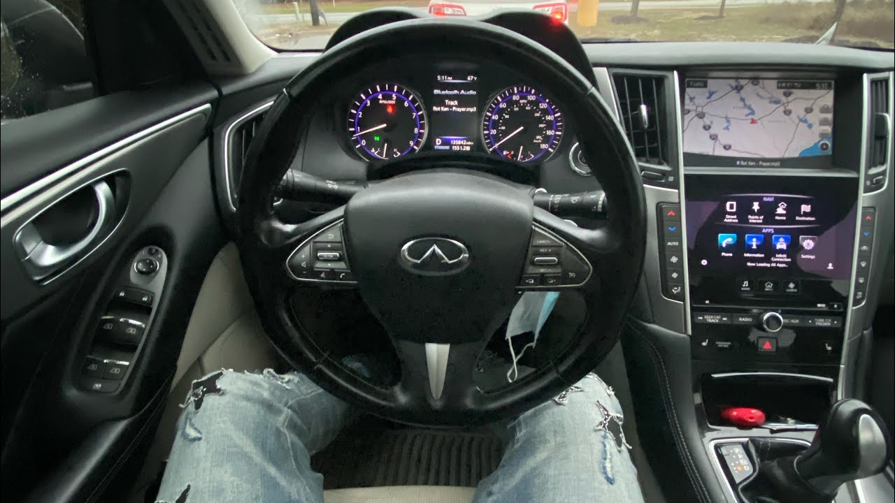 POV : in a Infiniti Q50 bone stock ( ALMOST CRASHED!!!!! ) - YouTube