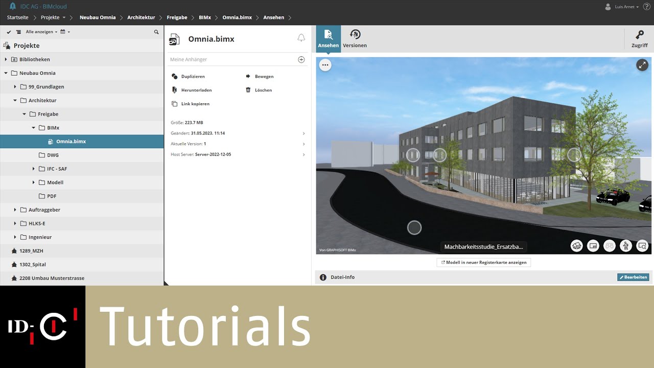BIMCLOUD Tutorial | BIMx Viewer in BIMcloud Manager - YouTube