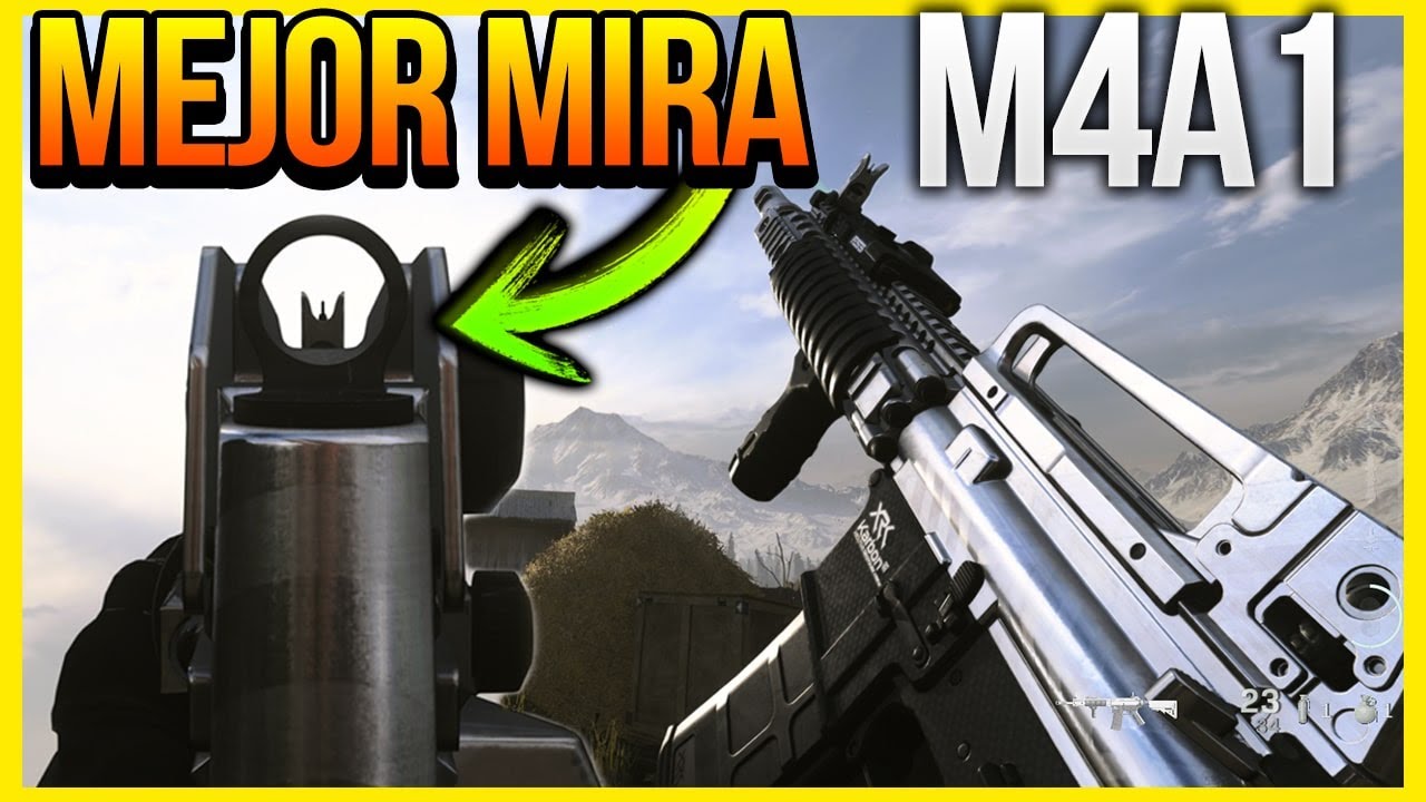 ASI DESBLOQUEE la MEJOR MIRA DE HIERRO de la M4A1 para COD *WARZONE* 🧐🔥 ...