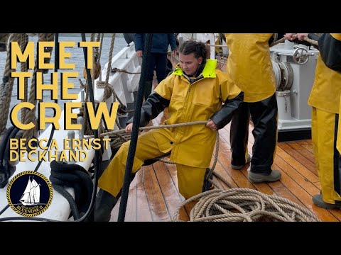 Meet Becca Ernst, a second-year deckhand from Heckman's Island, NS ...