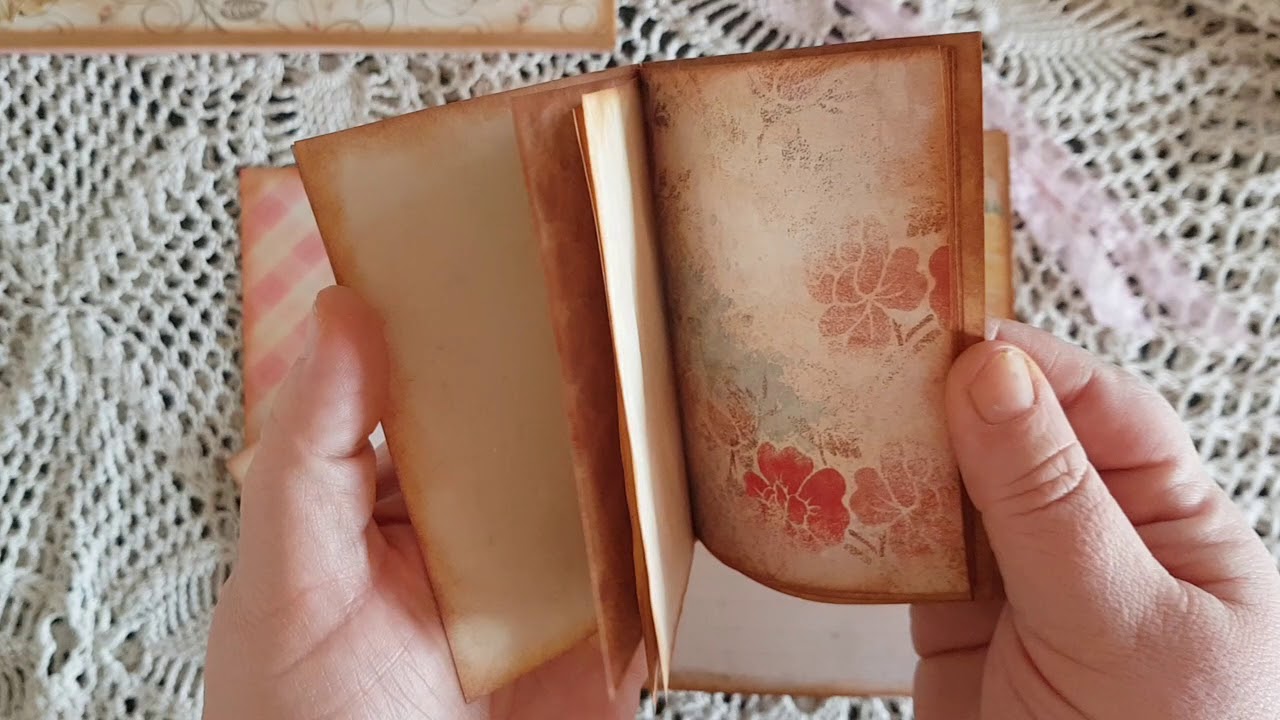 Vintage floral file folder and journal - YouTube