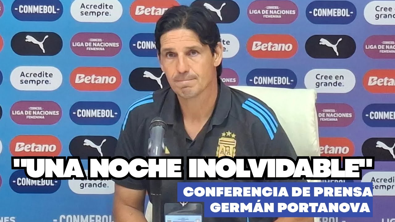 Germán Portanova en Conferencia de Prensa | Argentina 3-1 Paraguay ...