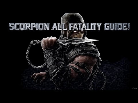 Mortal Kombat X 🔥 Scorpion ALL Fatalities & Stage Fatality Guide (MKX Tutorial)
