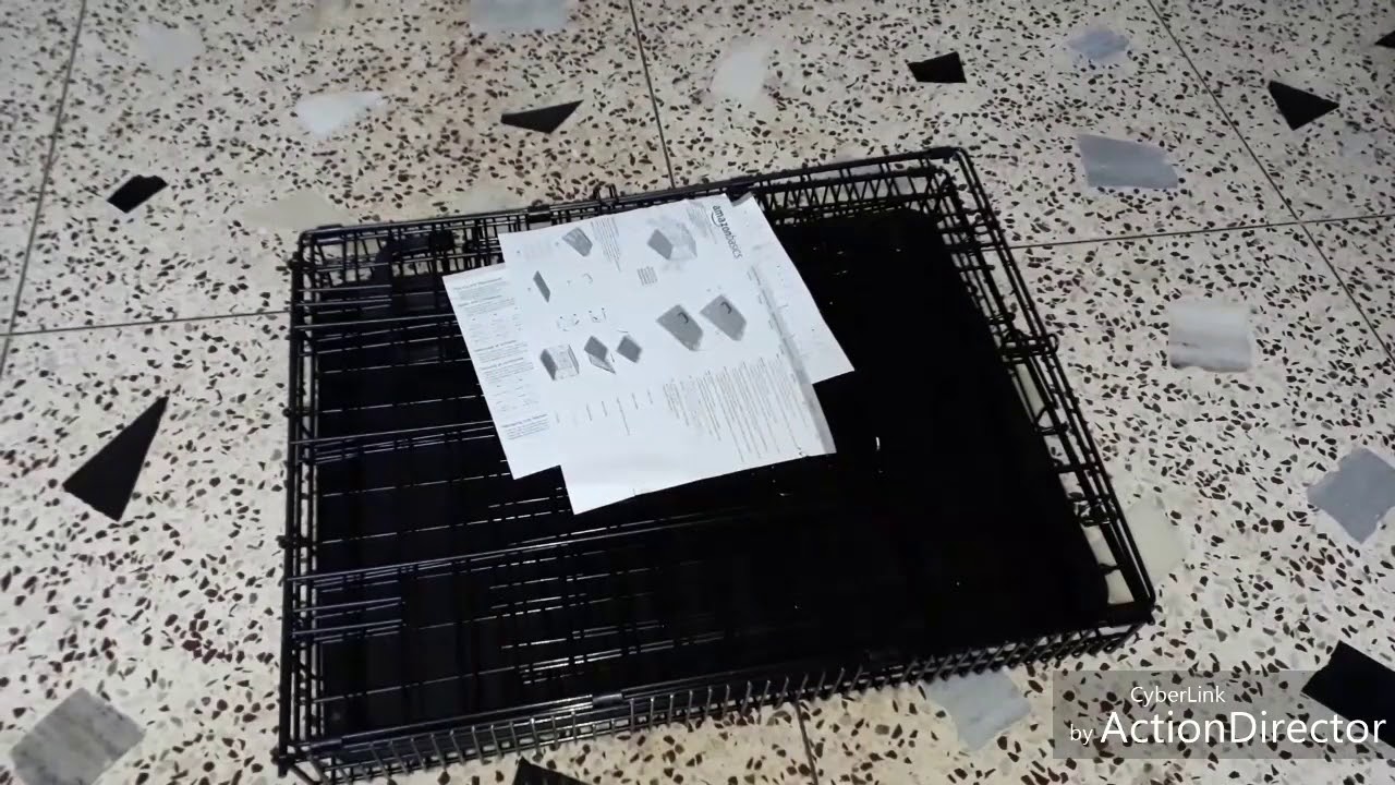 24 inches Metallic Foldable Cage -Amazon basic - YouTube