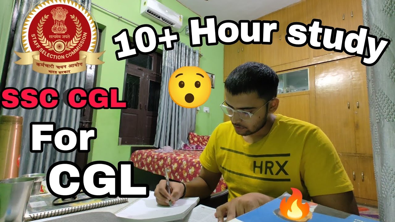 10+ HOUR STUDY FOR SSC CGL 🔥 | SSC CGL 2024 | SSC CGL STUDY VLOG - YouTube