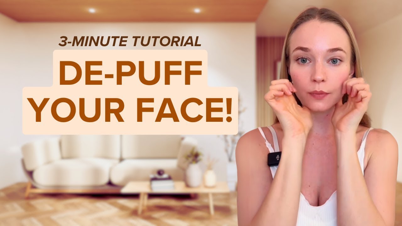 3-Minute De-Puff Morning Face Massage Routine - YouTube