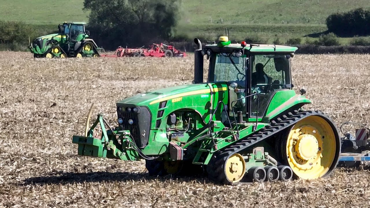 SOUND 🔊 JD 8330T & 8RX at work ! XXL MACHINERY - YouTube