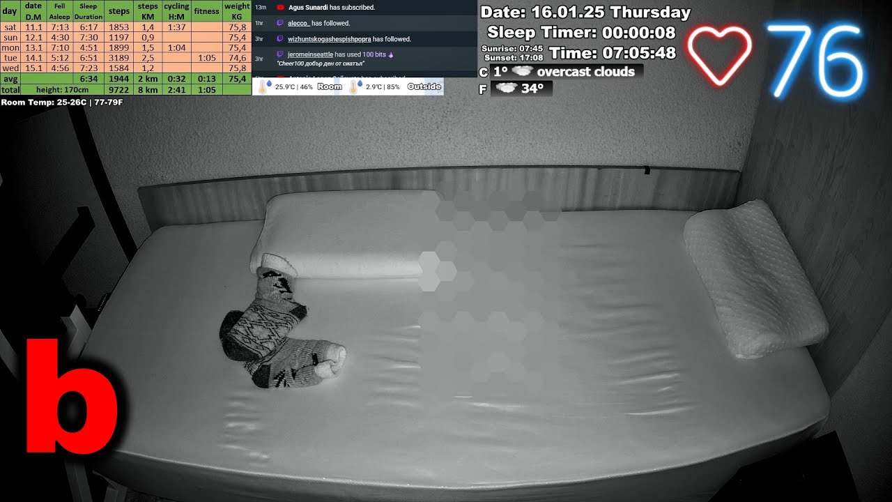 Sleep Stream ASMR 잠방 16.01.2025 125 svi - YouTube