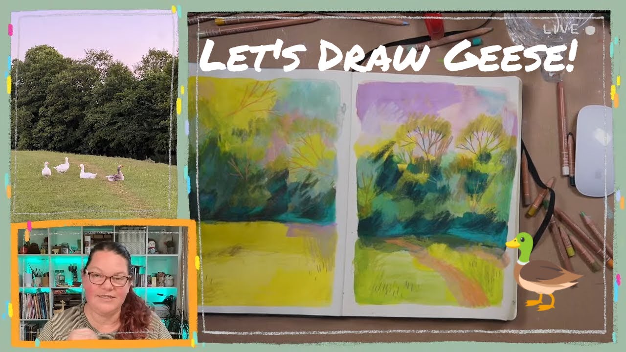 First livestream in the new art studio. Chill draw and chat! - YouTube