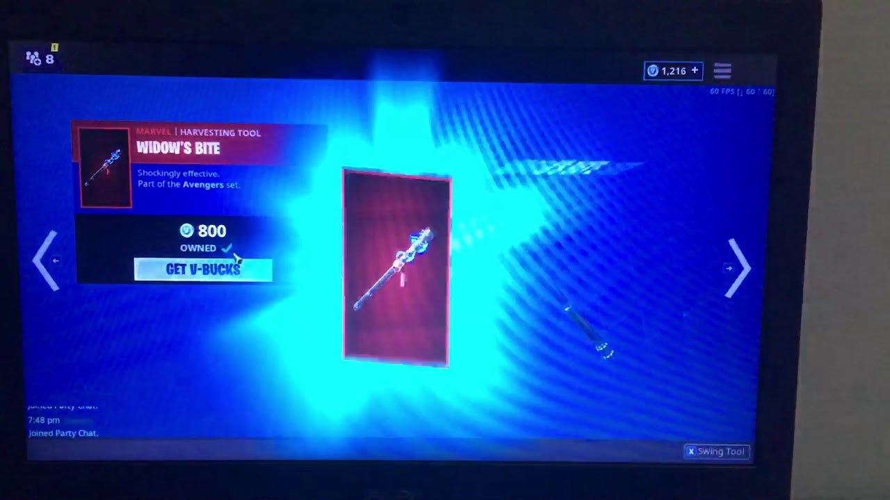Fortnite BR *NEW* Marvel Rarity! Widows Bite Showcase - YouTube