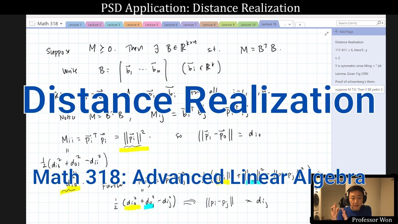 (Lecture 16) Distance Realization - YouTube