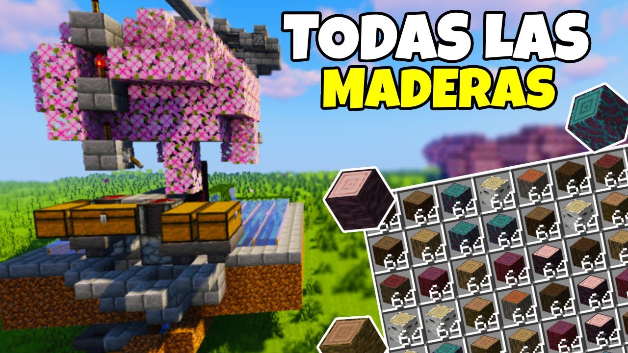 Granja de Todas las Maderas Automática fácil Para Minecraft java 1.21 ...