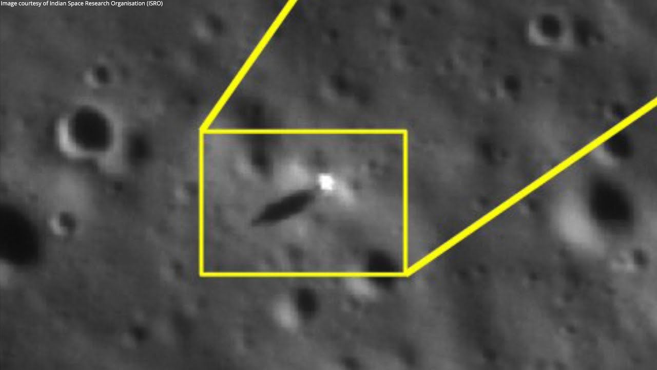 The Chandrayaan-3 lander observed by the Chandrayaan-2 orbiter - Go IT