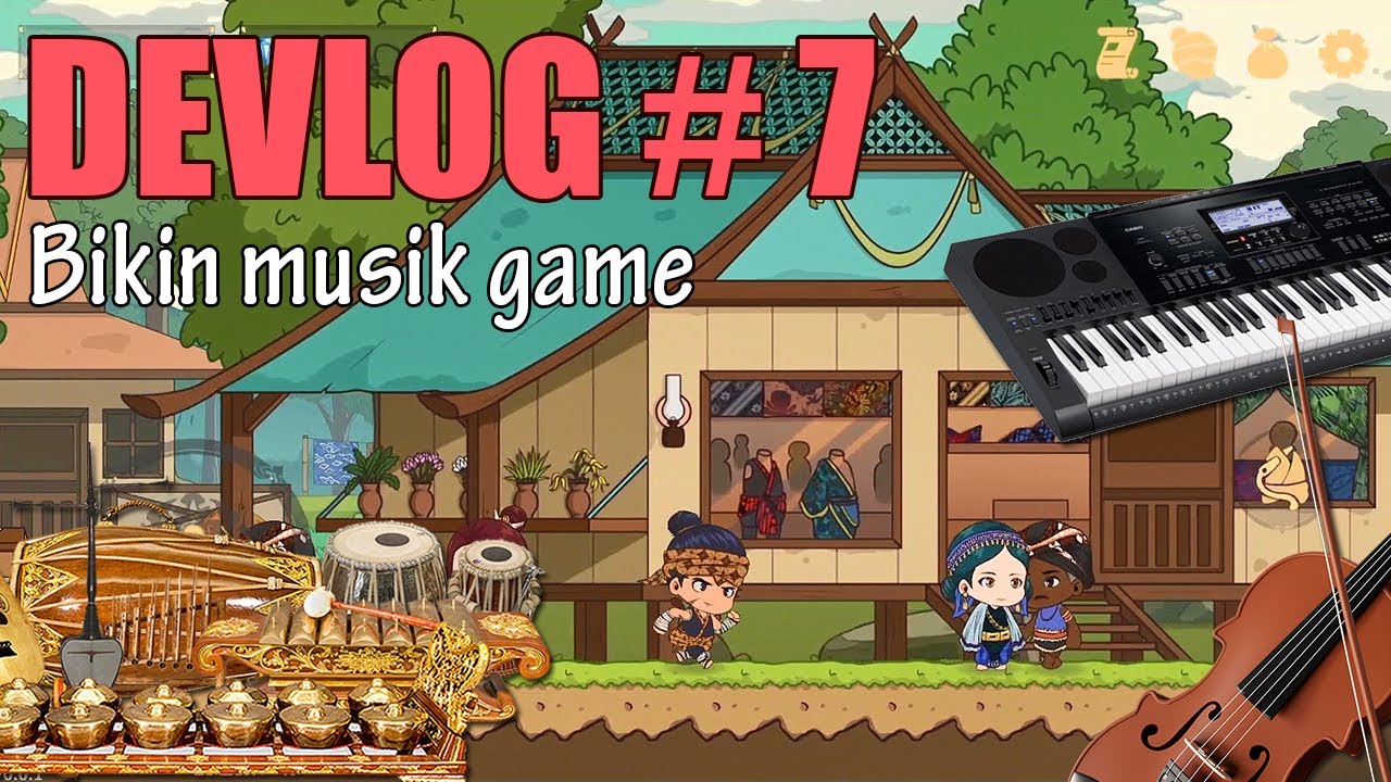 [Bikin game sendirian] Pertama kali bikin musik, inilah musik game gw! [Devlog #7] - YouTube