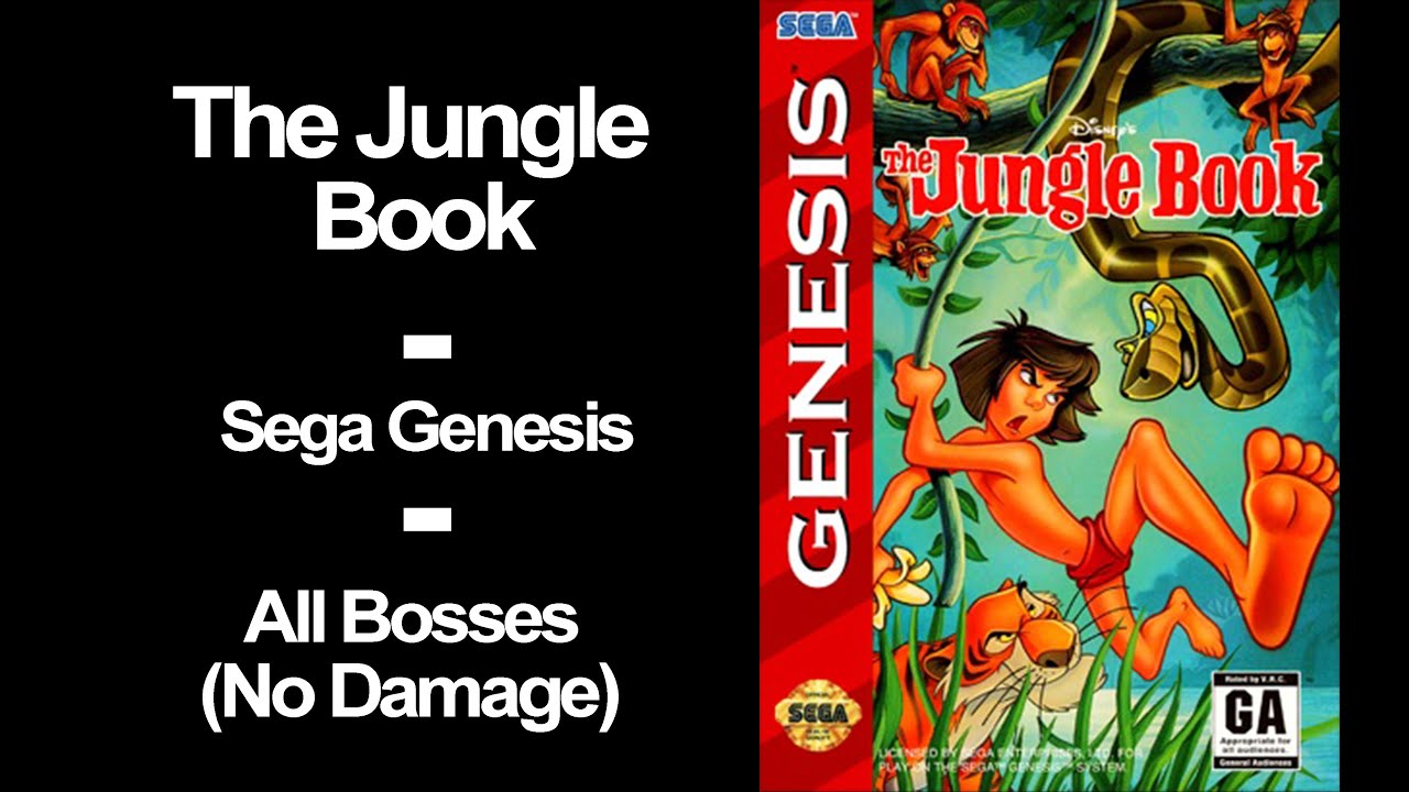 The Jungle Book (Sega Genesis) - All Bosses (No Damage) - YouTube