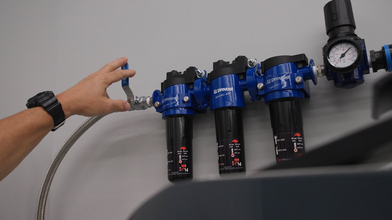 The Air Filtration System at OGHQ - Prevost Micro-Air Filter - YouTube