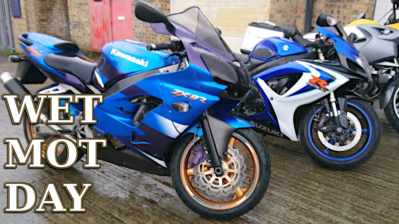 New Tyres Very Wet Ride - MOT Day - YouTube